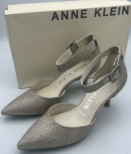 ANNE KLEIN Fabulist Kitten Heel Pump Platinum iflex Insoles Women’s Size 7M NWB | eBay