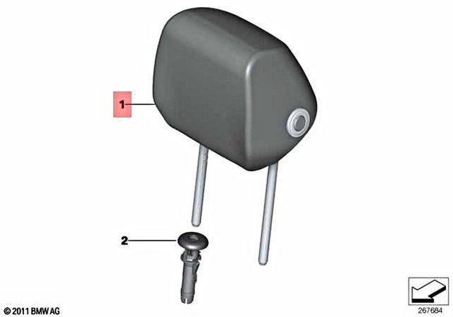 Genuine OEM Headrest for BMW 52107362623 for sale online | eBay