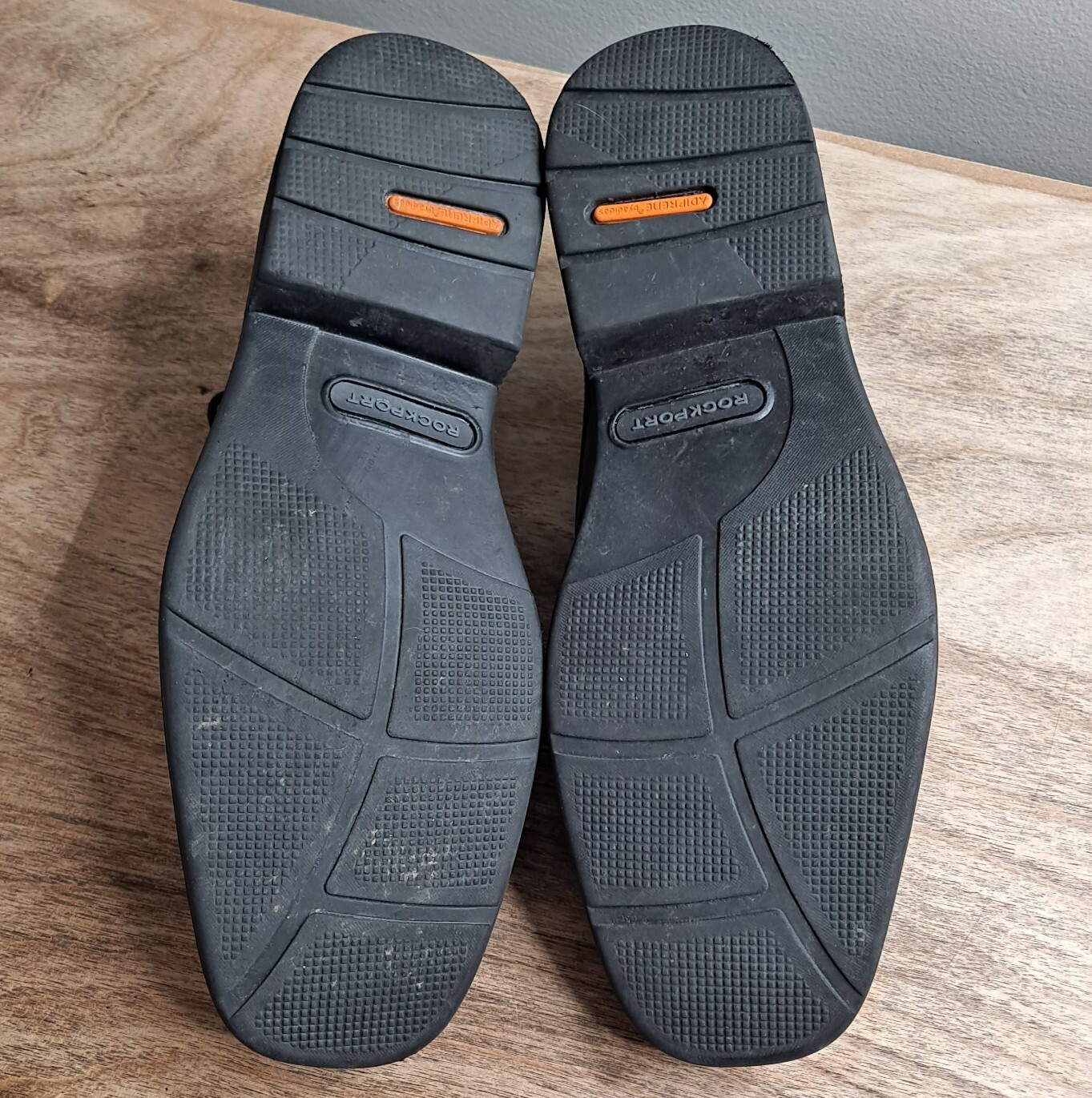 Rockport Smooth Black Leather Bicycle Toe Derby Size 12 M AdiPRENE By ...