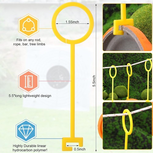 75 Pcs Clay Target Holders - Versatile Pigeon Hooks for Outdoor ...