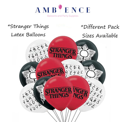 Stranger Things Balloons 12" Latex Birthday Party Decorations Netflix ...