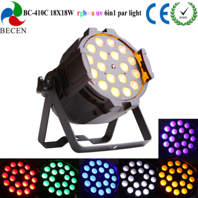 New Version 18x18W Led Zoom par Light RGBWA UV 6in1 Par Can Light Dj Stage Light | eBay