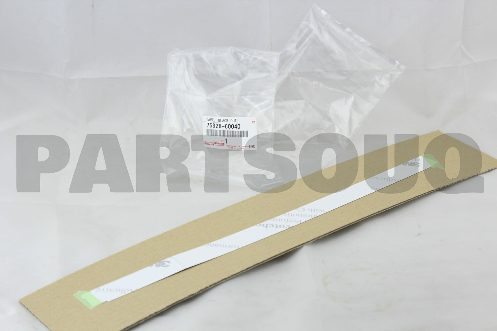 7592860040 Genuine Toyota TAPE, BLACK OUT, LH 75928-60040 | eBay