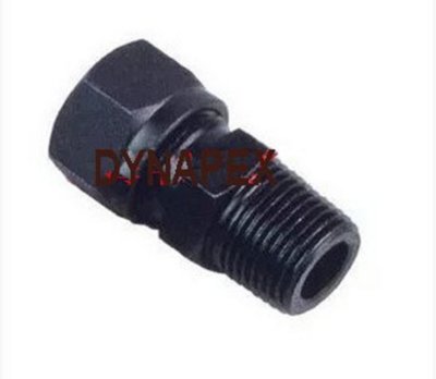 Compression 5/32” or 4mm Tube OD to Metric M10 M10X1 Male Fitting Steel ...