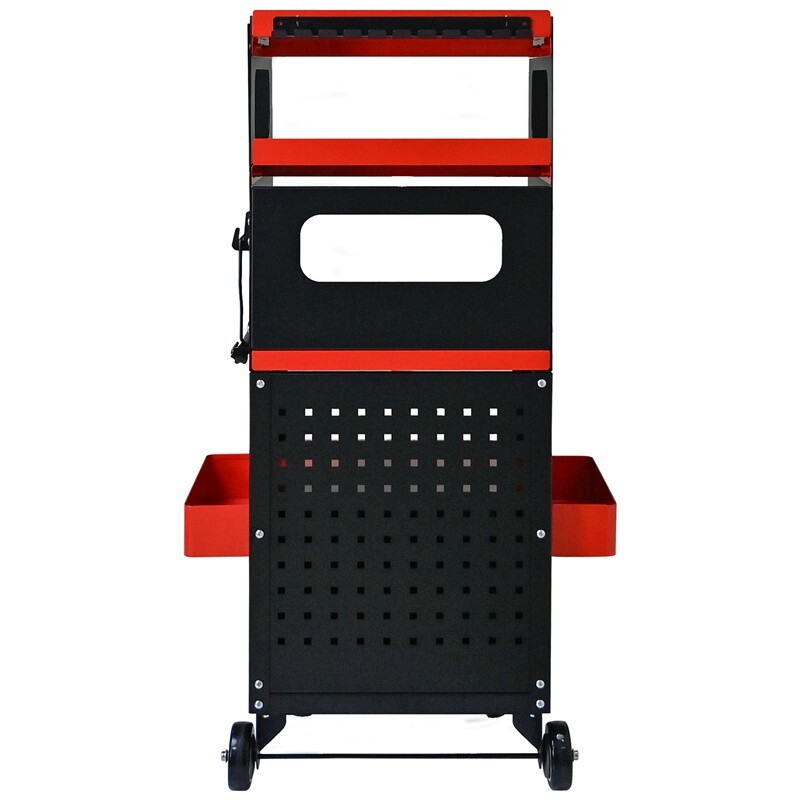4 Tier Rolling Tool Cart Mechanic Storage Trolley for Automotive ...
