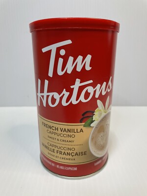 Tim Hortons French Vanilla Cappuccino Beverage Mix Instant Coffee 454g ...