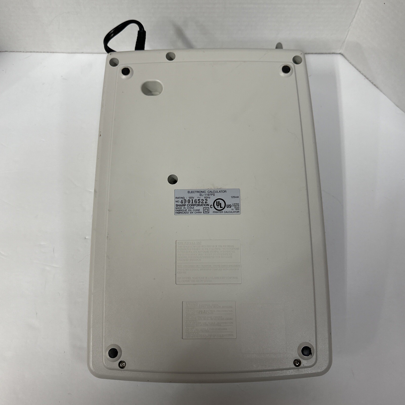 Sharp EL-1197PII 12 Digit Desktop Printing Calculator Ribbon Machine | eBay