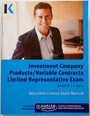 Kaplan Series 6 Securities License Exam Manual, Investment - Paperback ...