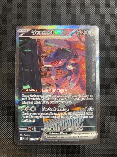 Genesect EX 169/086 BWR SV10 Pokémon TCG Black Bolt Black & White Rare ...