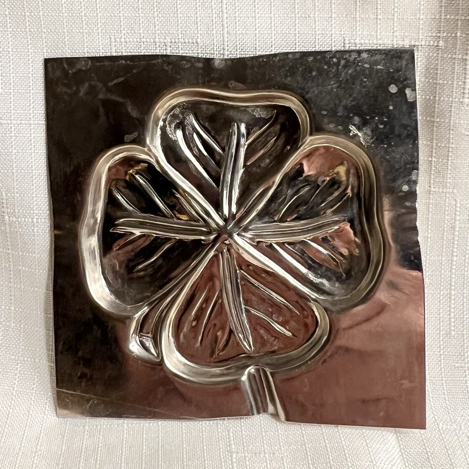 Vintage Four Leaf Clover Shamrock Metal Chocolate Mold - St. Patrick’s ...