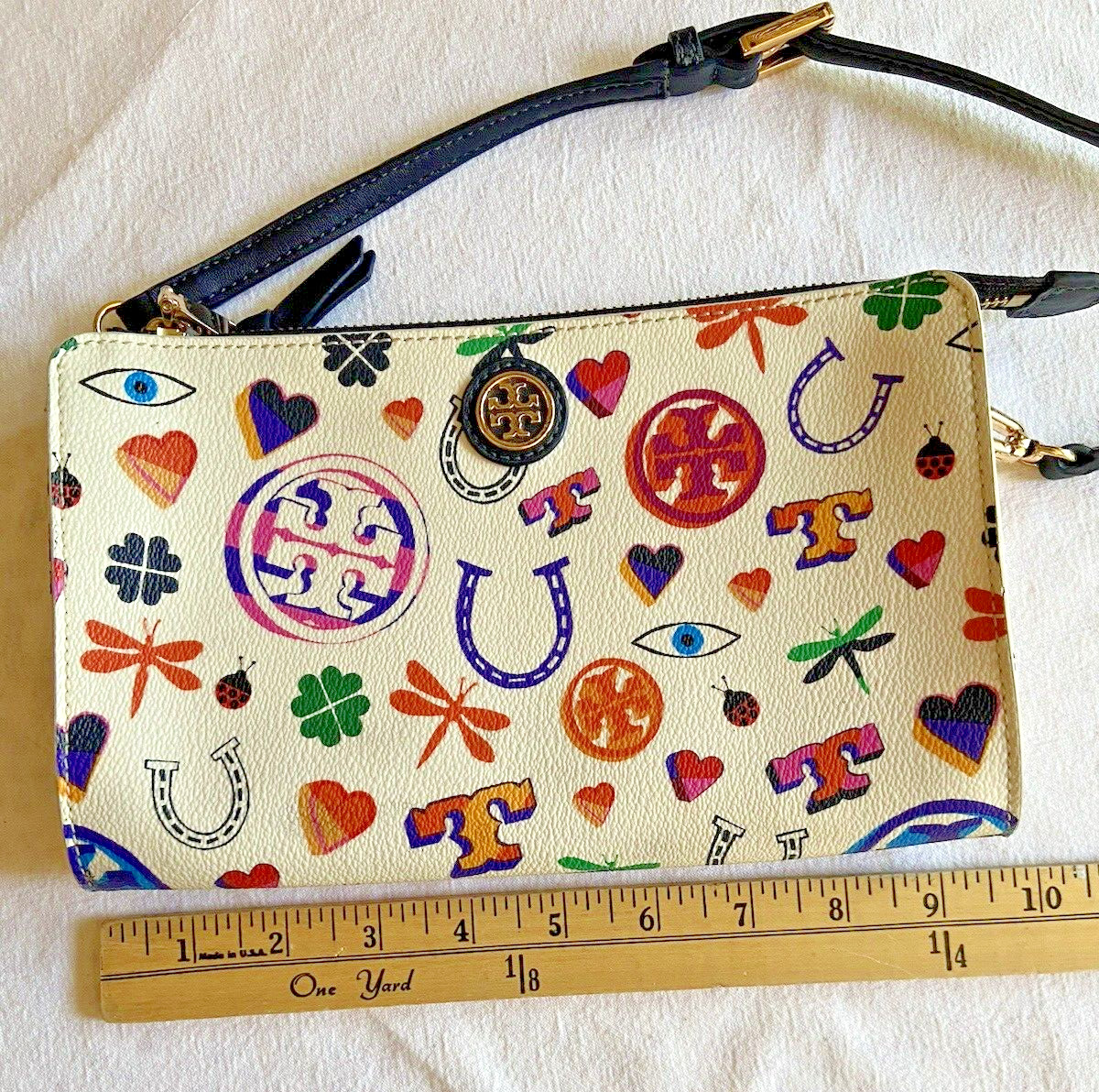 *Rare* Tory Burch "Lucky” Print convertible Crossbody… - Gem