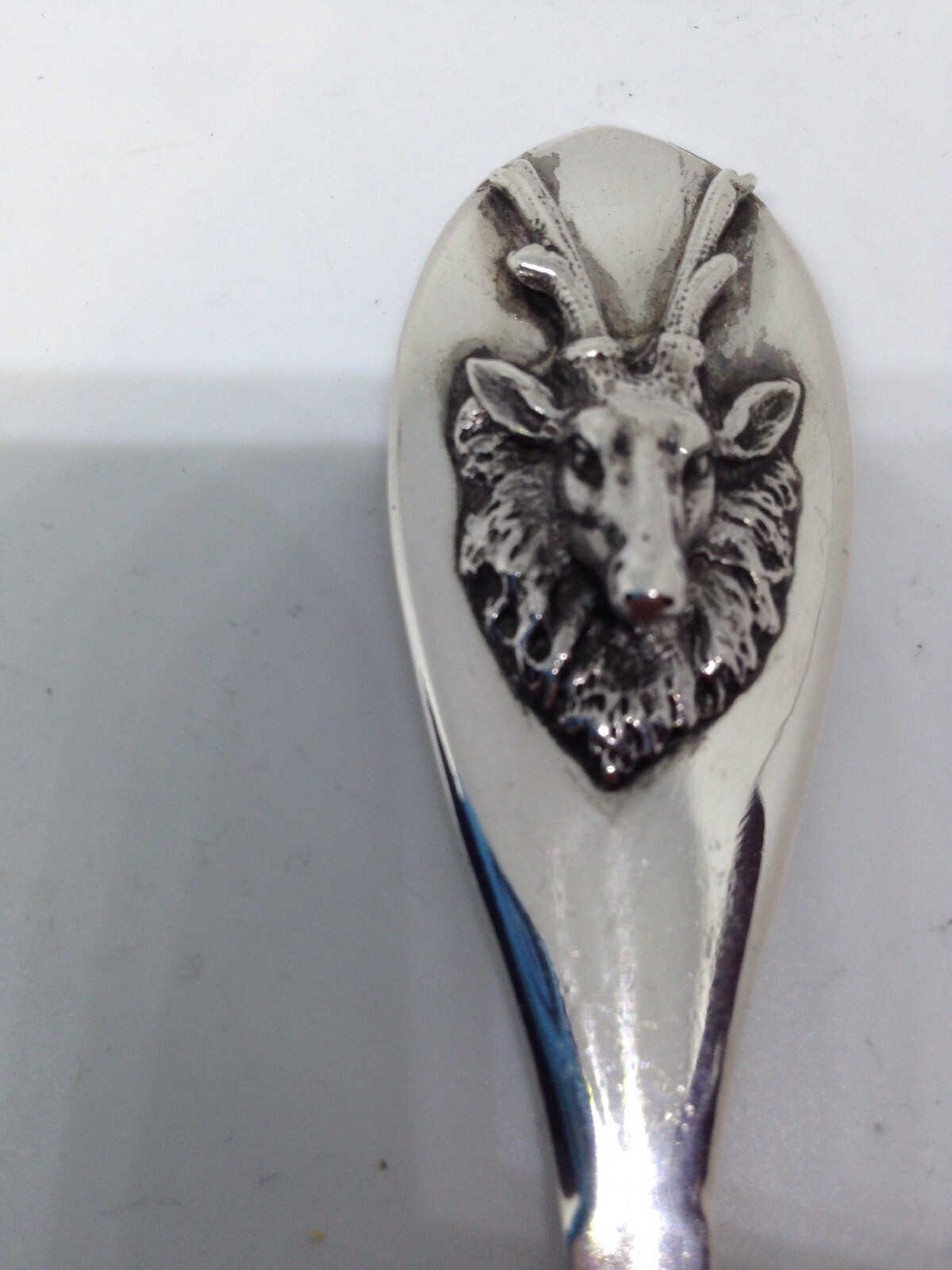 Gorham SAXON STAG Silver TWISTED HANDLE - UNUSUAL PADDLE SHAPED SERVER ...