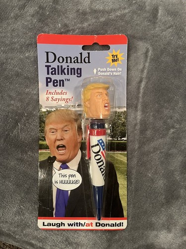 Talking Donald Trump Pen – Collectible Edition -8 Sayings In His Real ...