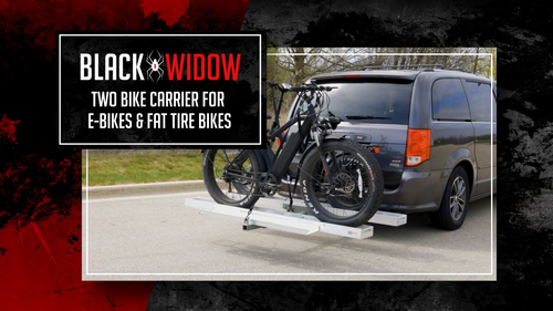 Black Widow Aluminum Double eBike or Fat Tire Bike Carrier – 600 lb ...