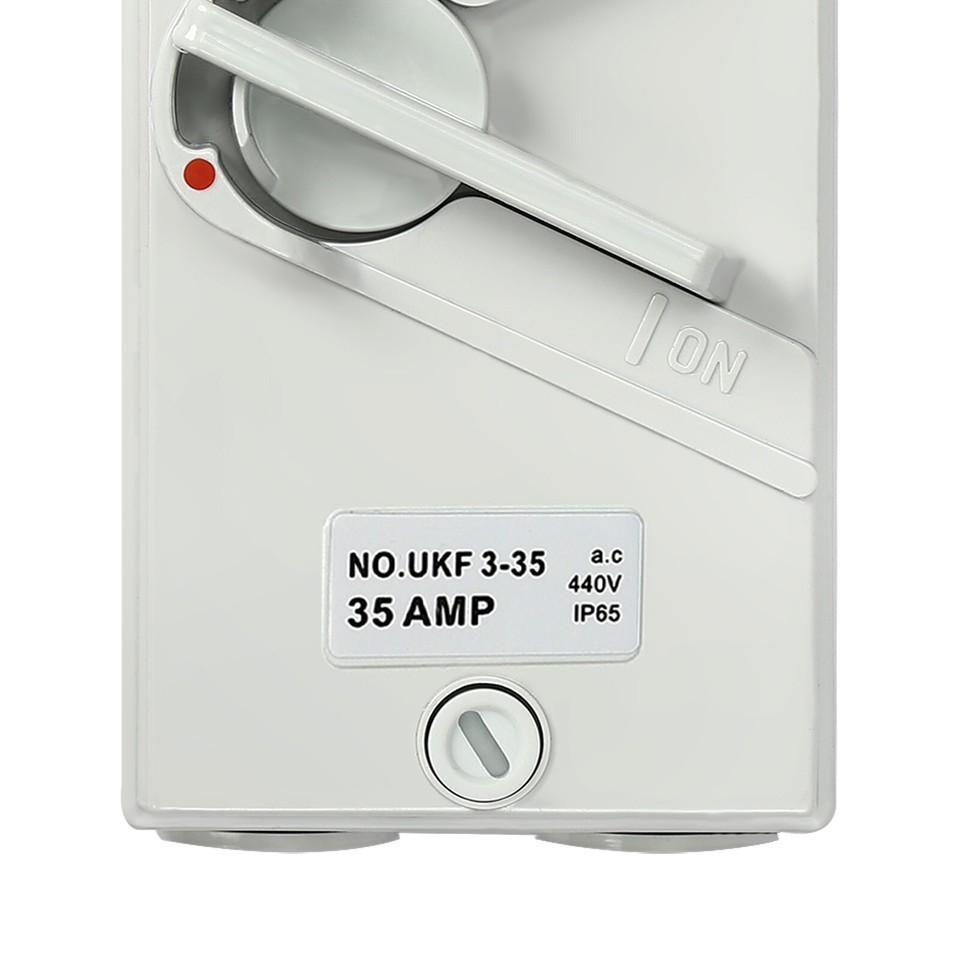 35A 440V Disconnector Switch 3 Way 3 Positions Isolation Switch ...