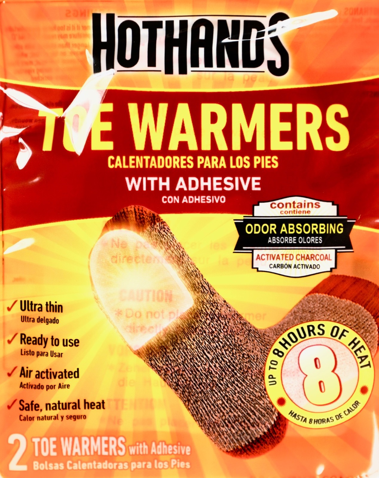 HotHands 20 Pairs Hand Warmers and 20 Pairs Adhesive Toe Warmers, 8 ...