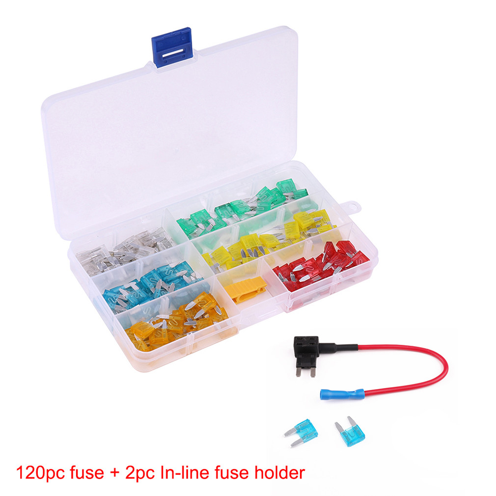 Car Add A Circuit Piggy Back Fuse Tap Mini Blade Fuse Holder +120x 5-30 ...