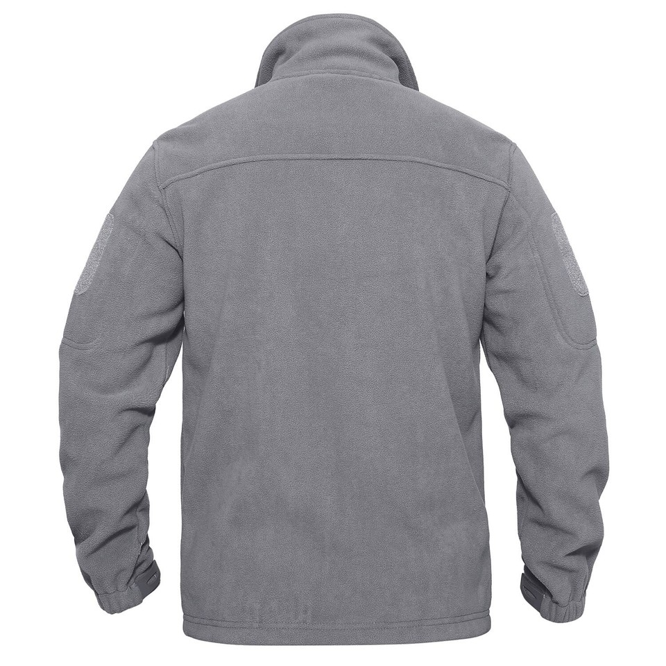 Men's Full-Zip Fleece Jacket Softshell Hiking Winter Windproof Casual ...