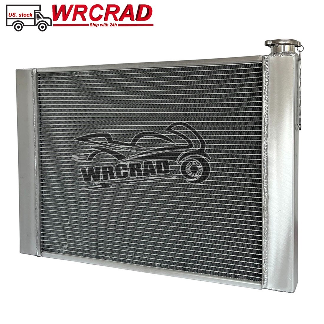 28" x 19" Double Pass Radiator Fit Chevy SBC 350 Racing Universal ...