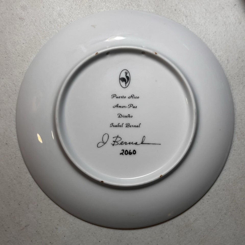 Isabel Bernal Puerto Rico Amor - Paz Collection Plate Navidad Puerto ...