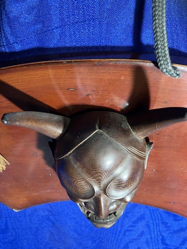 Wooden Noh Mask Demon Face Hannya Wall Hanging | eBay