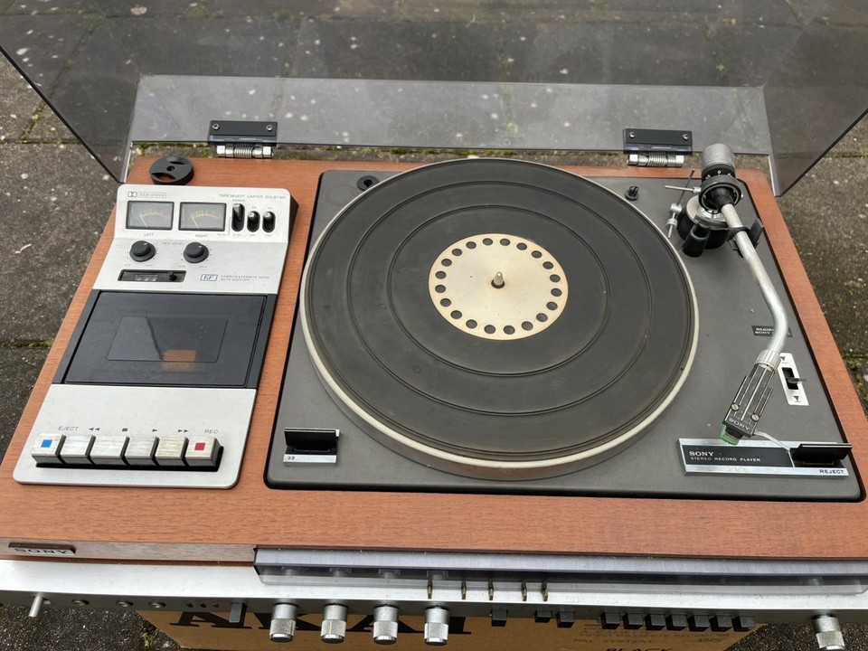 Sony Stereo Music System HMK-70 1970s Vintage Turntable~Cassette~Radio ...