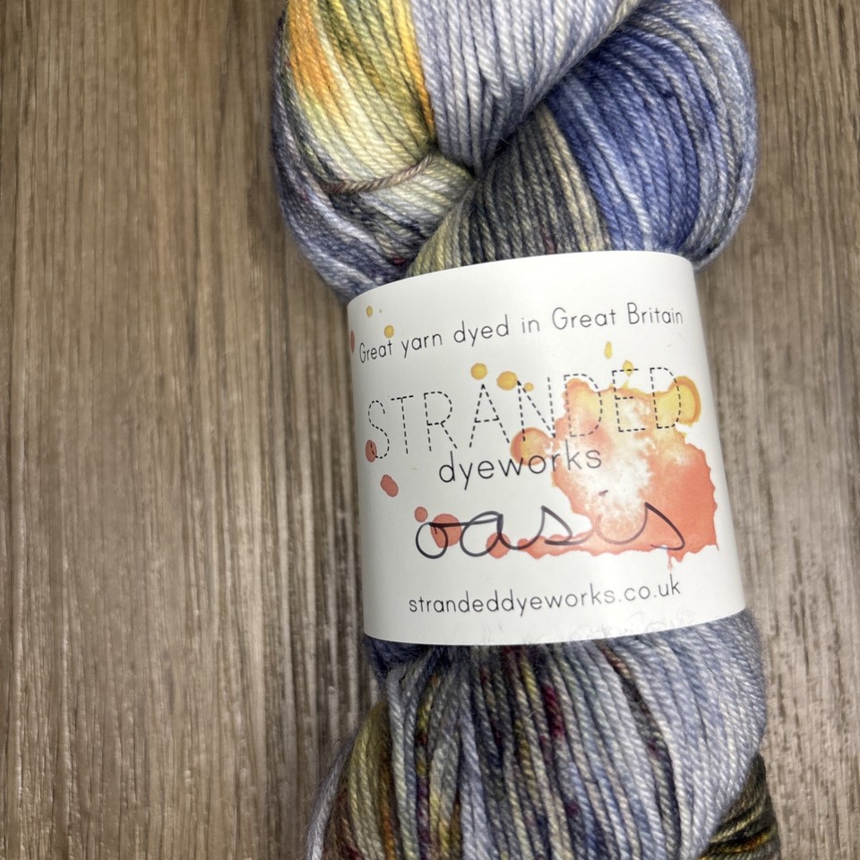 Stranded Dyeworks Oasis Sock Yarn “Mettlesome” SW Merino Wool Nylon 464 ...