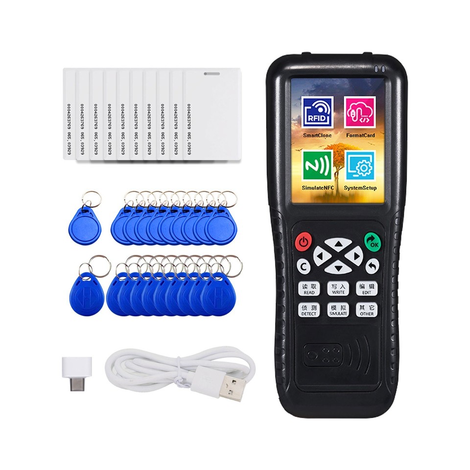 Multi Frequencies RFID Reader Writer Duplicator, RFID Smart Card ...