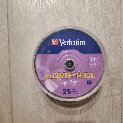Verbatim 8x DVD + R DL 8.5gb Life Series (Read And Write Blank DVD's ...