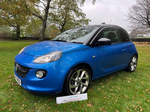 VAUXHALL ADAM 2018 BLUE 3 DOOR HATCHBACK PETROL MANUAL HIGH SPEC AND ...