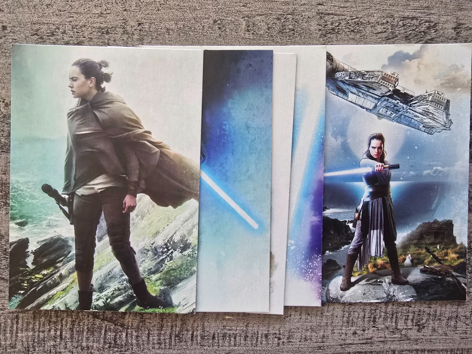 2017 Topps Star Wars Journey To The Last Jedi 5 CARD Rey Continuity ...