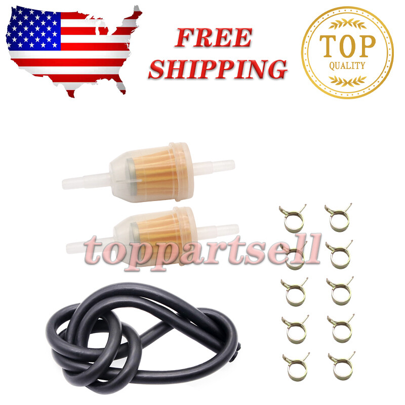 1/4 Inch & 5/16 Inch Fuel Filters Meter 6-Foot¼Inch Fuel Line 2/5"ID ...