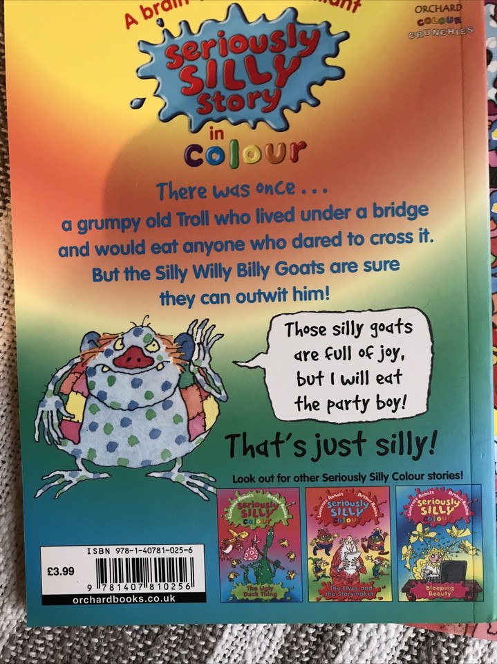 3 Seriously Silly Books by Laurence Anholt Silly Willy Goats/Princess ...