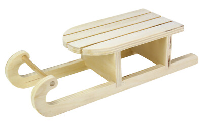 Slitta IN Legno 24,5x9x6,5cm | eBay