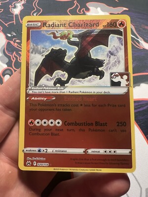 Radiant Charizard 020/159 Prize Pack Series 3 Play! Pokemon Cards Holo ...