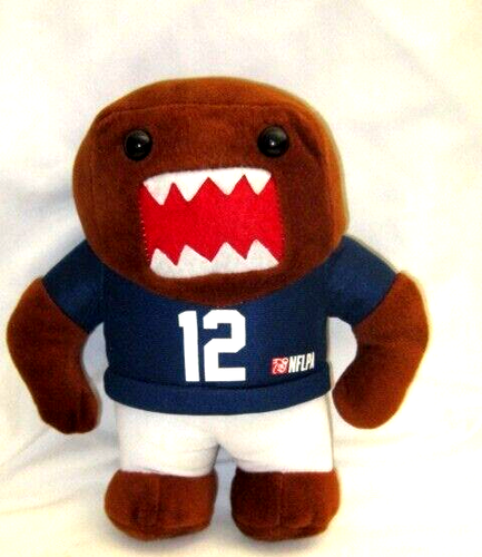 Licensed Japanese Tom Brady #12 Blue Jersey Domo-Kun 10" Soft Blue ...