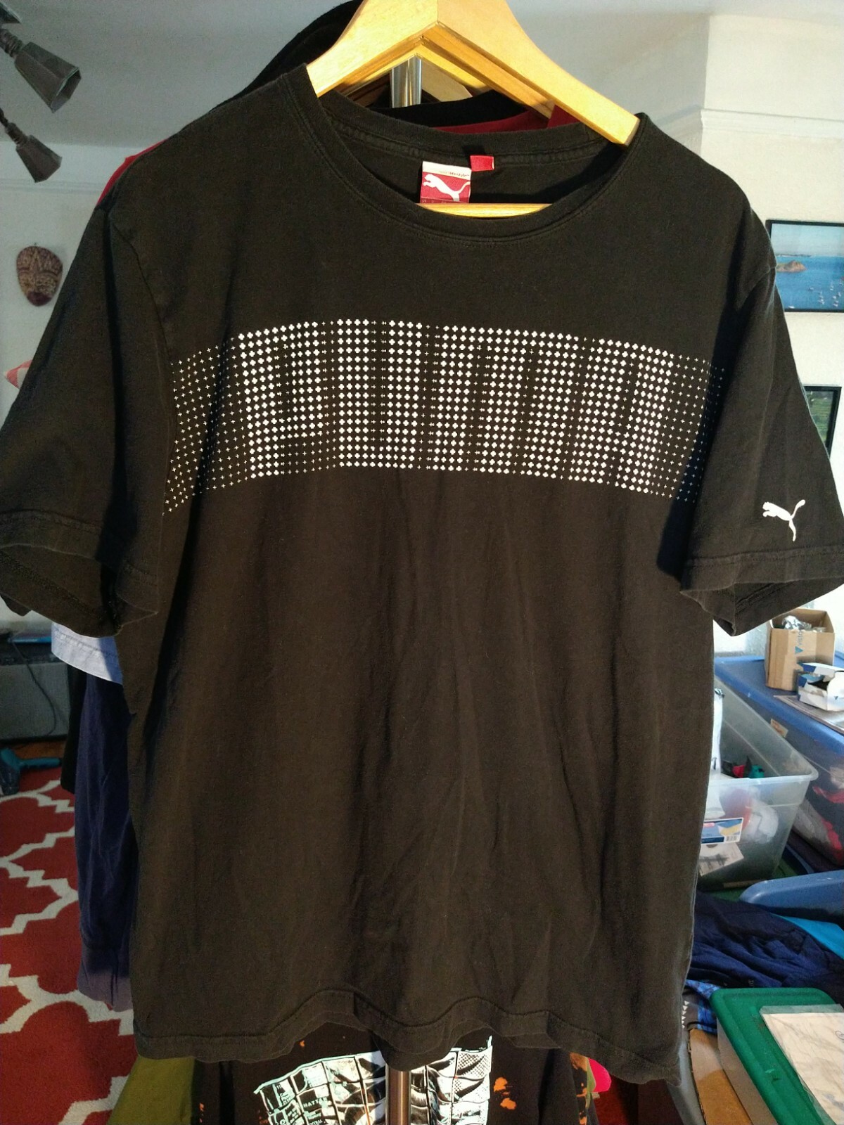 Vintage Puma Sport Lifestyle Dot Matrix Plus Sign XL … - Gem