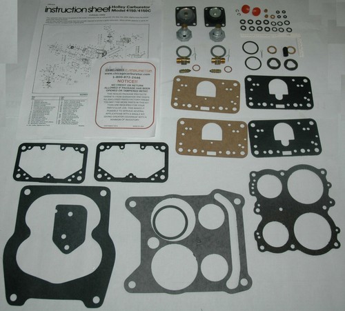 6210 6211 HOLLEY MODEL 4165 DOUBLE PUMPER SPREADBORE CARBURETOR REPAIR ...