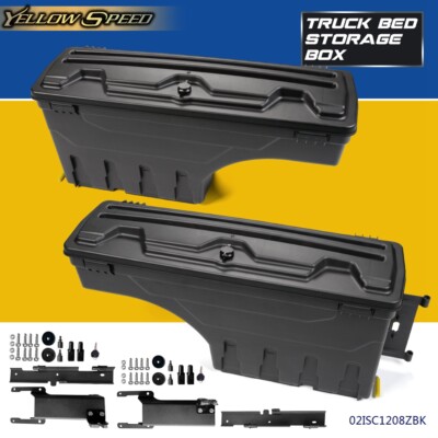 Rear Truck Bed Storage Box Toolbox Left & Right Fit For Ford 15-20 F150 ...