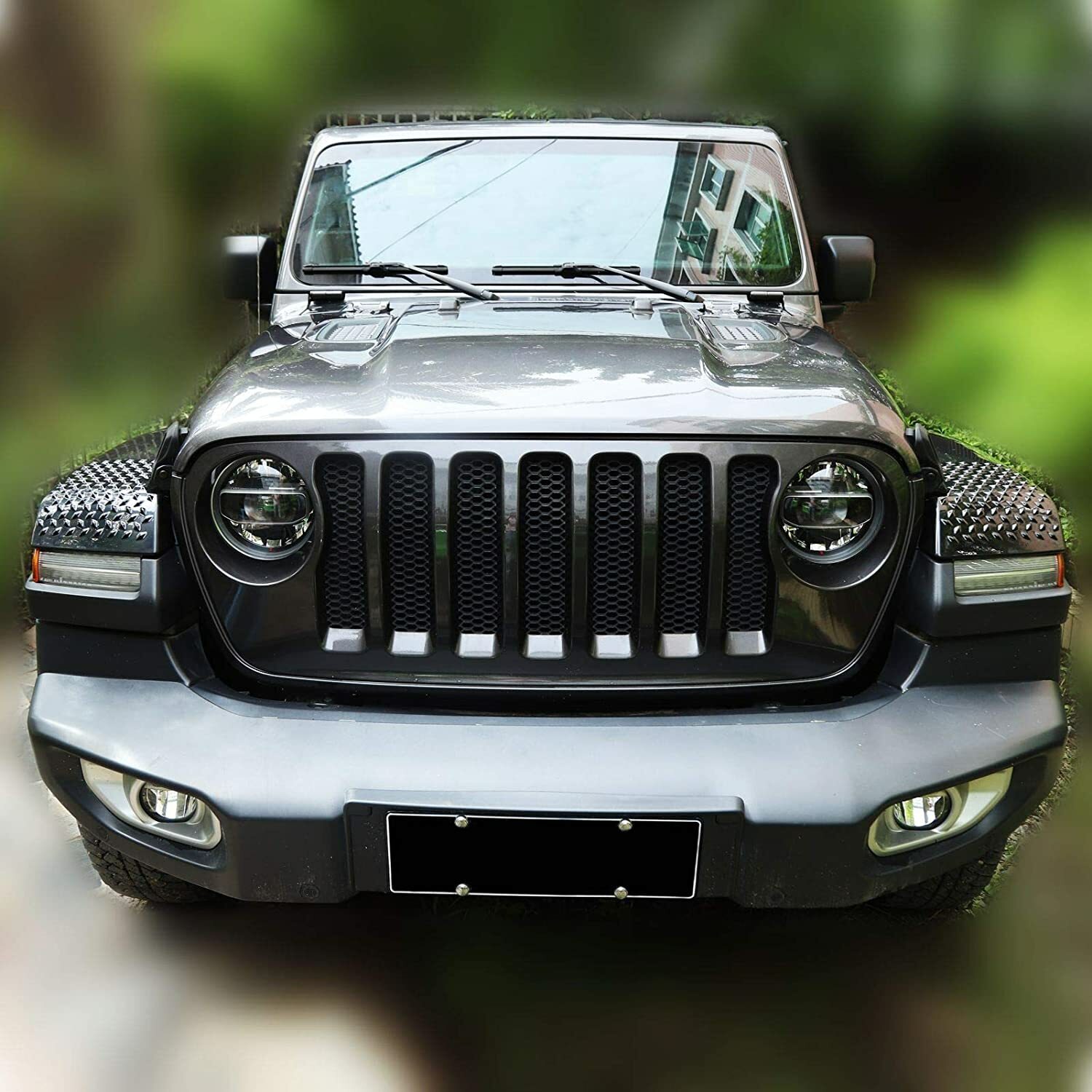 Exterior Front Fender Flare Wheel Guard Cover Trim For Jeep Wrangler JL ...