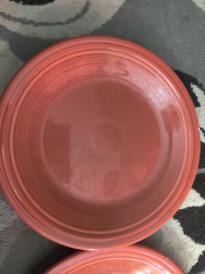 Three Fiesta Fiestaware " Maroon Dinner Plates 10 1/2" | eBay