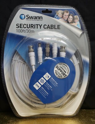 Swann Advanced-Series Video And Power 100ft/30m Cable For Security ...