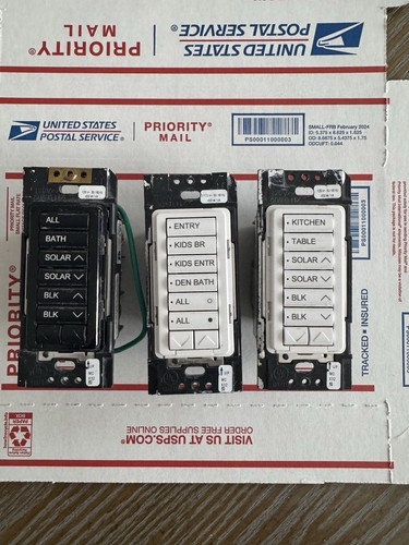 Lutron RRD-H6BRL-LA Radio Ra2 RadioRA RA 6 Button Keypad RA3 - Lot Of 3 ...