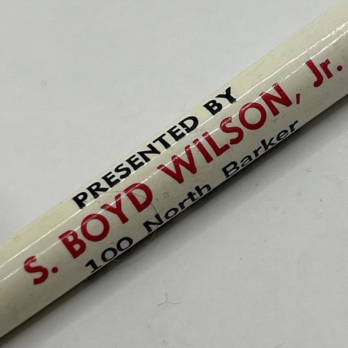 VTG Ballpoint Pen S. BOYD WILSON, JR. 100 North Baker El Reno OK ...