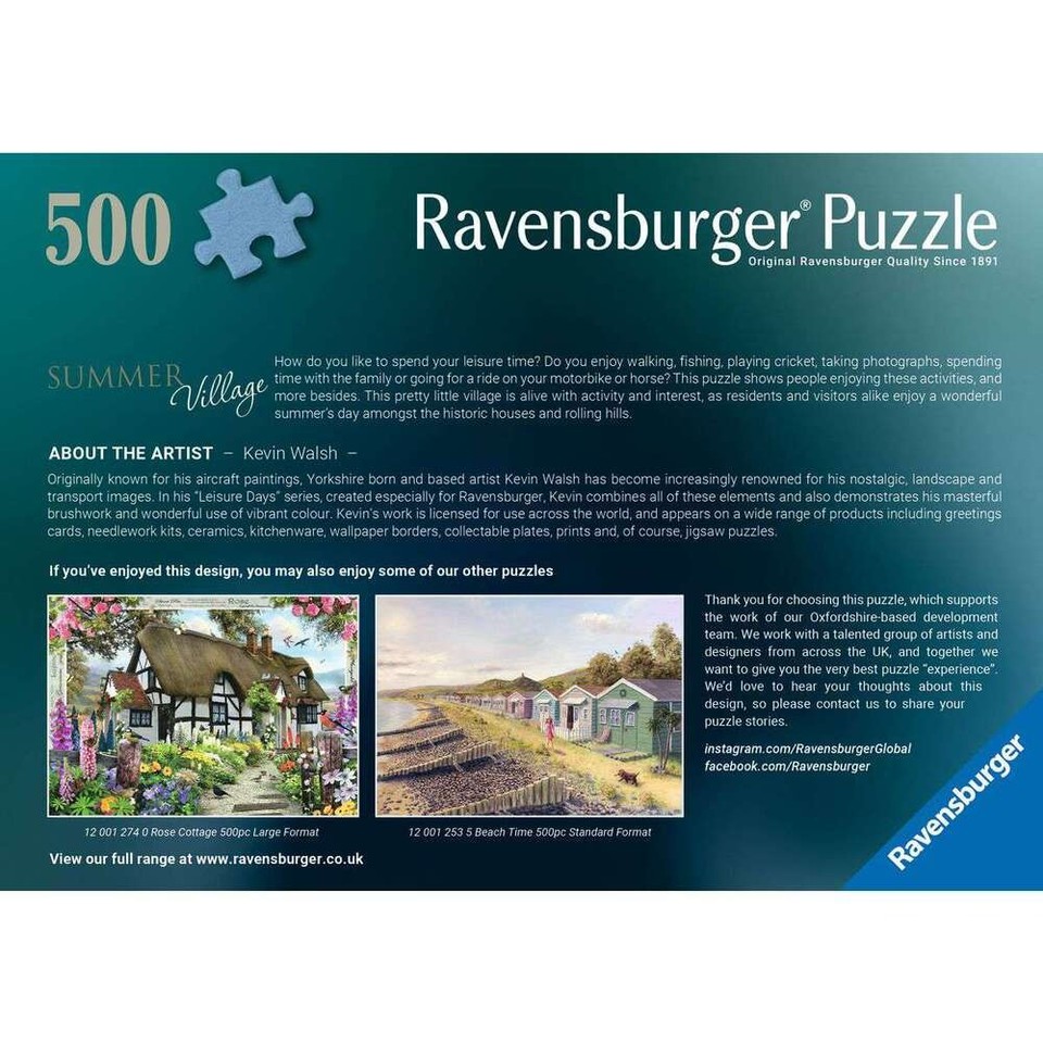 Ravensburger 500 Piece Jigsaw Puzzle Summer Village | eBay UK