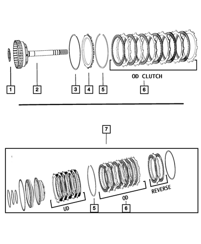 Genuine Mopar Underdrive Clutch Hub And Shaft 52119883AB | eBay UK