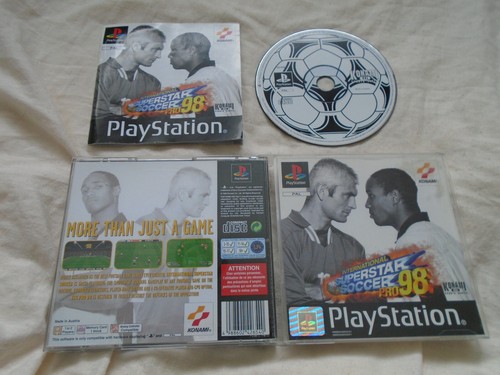 ISS Pro 98 PS1 (COMPLETE) black label Sony PlayStation Football Soccer ...