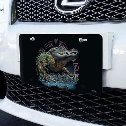 Aztec Alligator Gator Novelty Metal Vanity Tag License Plate