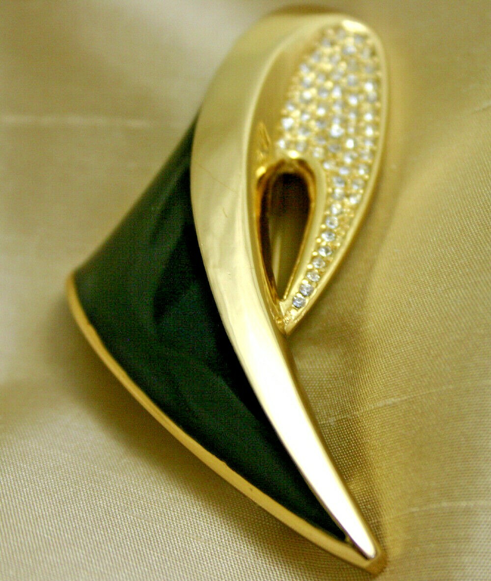 Vintage Christian Dior Designer Signed Jewelry Brooch… - Gem