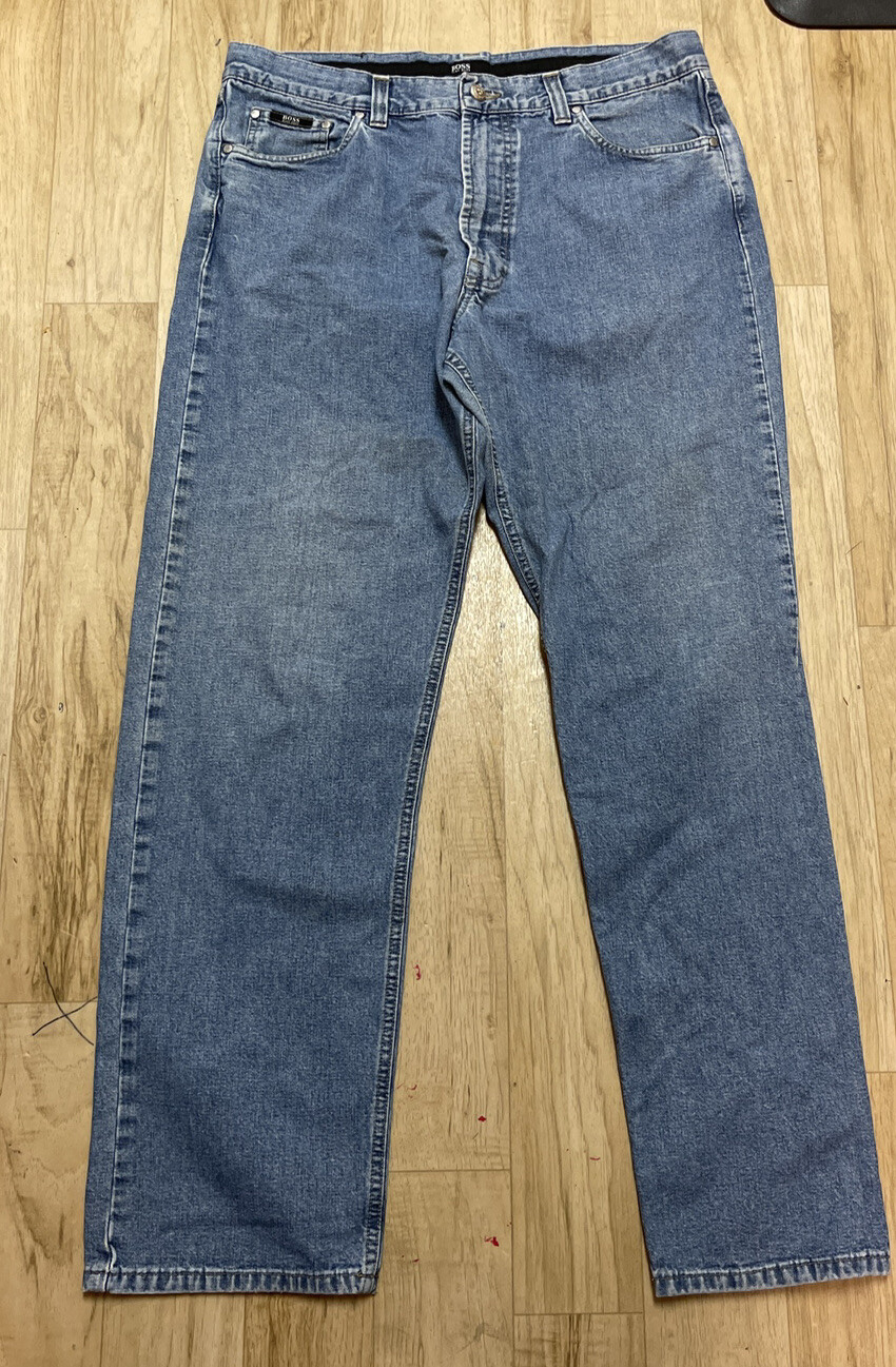 Hugo Boss Alabama Men Cotton Blue Jeans Sz 38x 34 | eBay